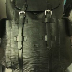Bags | Louis Vuitton X Supreme Christopher Backpack Black | Poshmark